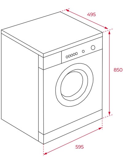 Teka TK5 1470 EXP Free standing Washing machine 7kg washing capacity ...