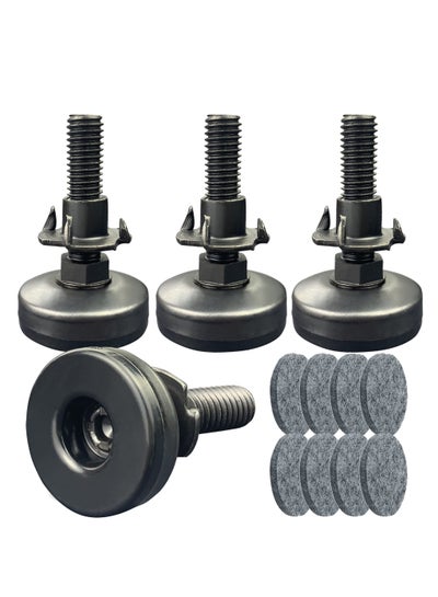 12 Pcs 3/8'' UNC Thread Leveling Feet Adjustable Furniture Levelers ...
