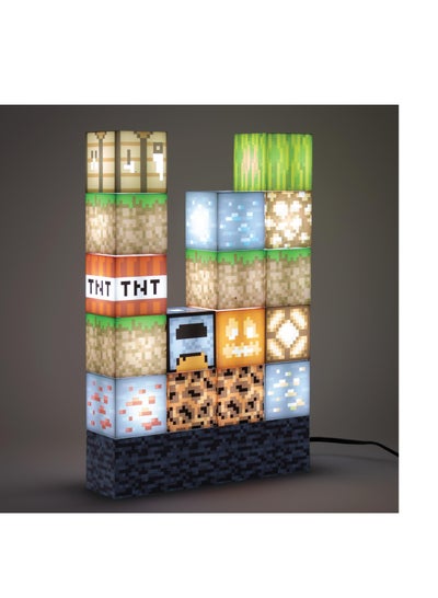 Minecraft Official Licensed Block Building Lamp 16 Customizable Light ...
