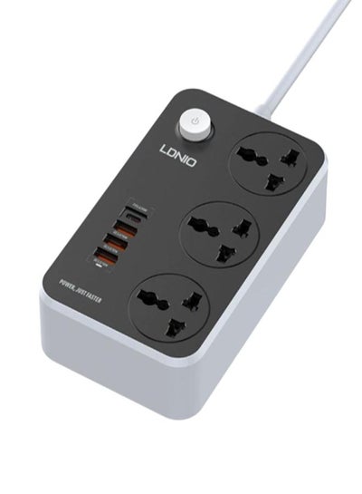 Ldnio Electric Power Strip 3 Socket 3 USB-CPD 20W 2.M SC3412 price in Egypt | Noon Egypt | kanbkam