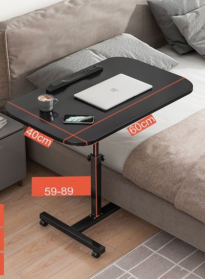 Home Office Computer Table Adjustable Height Laptop Desk with Wheels ...
