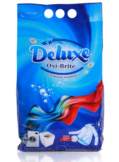 Deluxe Oxi Brite Detergent Washing Powder 3kg Fresh Scent price in UAE ...