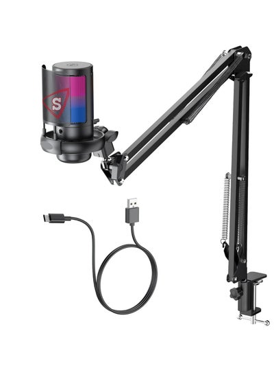 A professional microphone with a Type-C port for broadcasting and ...