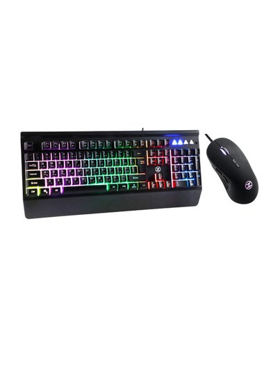 سعر techno zone gaming kit E8 Membrane Keyboard with V50 Gaming Mouse ...