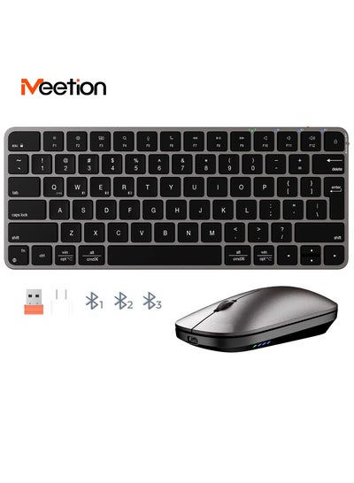 Meetion Wireless Ultra-thin Apple Keyboard and Mouse Combo ikey C210 ...