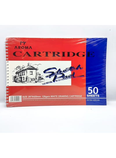 Professional A3 Sketch Book – 50 Sheets Smooth Cartridge Drawing Paper ...