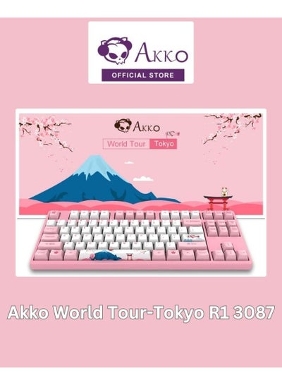 Akko World Tour Tokyo 3087-Key TKL R1 Wired Gaming Mechanical Keyboard ...
