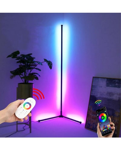 Corner Floor Lamp - Modern RGB Corner Lamp - 356 Mood Lighting Modes ...