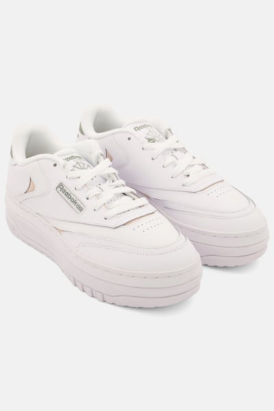 Women Club C Extra Lace Up Tennis Shoe, White/Sage Green price in Saudi ...