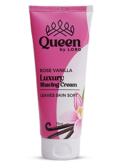 Queen By Lord Shaving Cream With Rose Vanilla Scent (Travel Size) 75ml ...