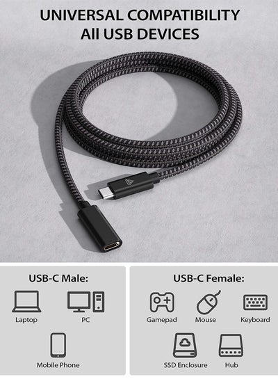 سعر USB Type C Extension Cable Short (3.3ft/1M), 140W PD Fast Charging ...