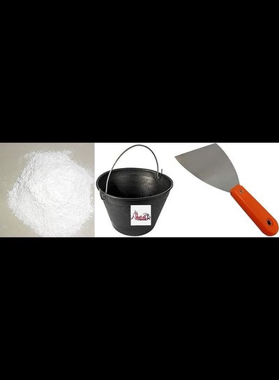 Gypsum Powder 2kg With Pvc Bucket And 3" Scrapper price in UAE | Noon ...