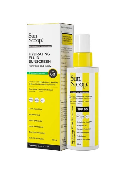 Fluid Body Sunscreen Spray Spf 60, No White Cast, Protects From Uva ...