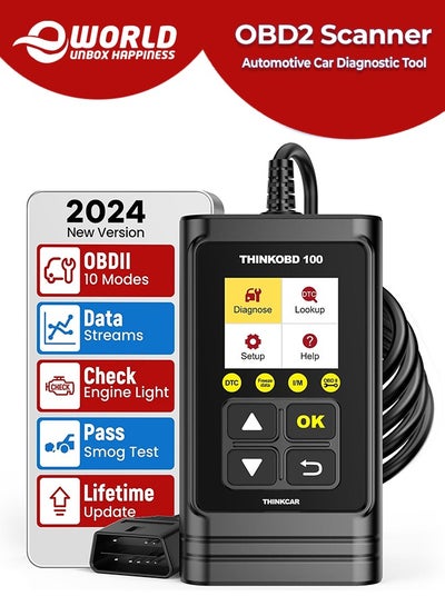 THINKOBD 100 OBD2 Scanner, Full Function Car Diagnostic Tool for O2 ...