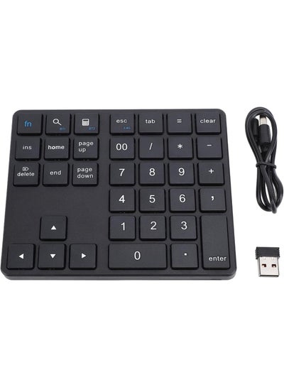 35 Keys Number Keyboard Pad, External Mini Slim Keyboard with Receiver ...
