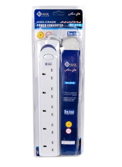 Electricity connection with five outlets, 5 meters long, Hemax price in ...