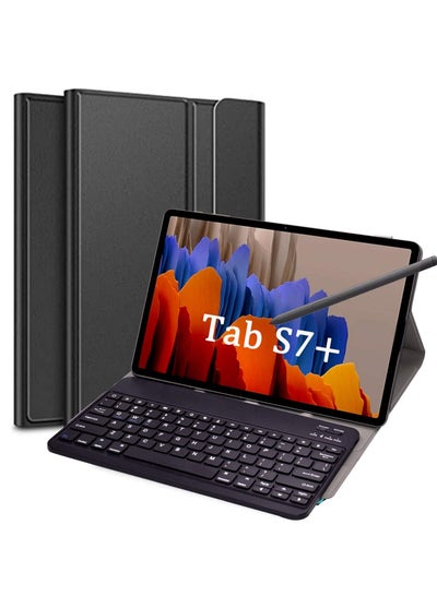 Keyboard Case for Samsung GalaxyS7+/Tab S7 Plus 12.4-inch 2020 ...