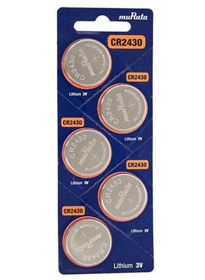 CR2430 Lithium 3V Coin Cell 5 Batteries Made in Japan price in Saudi ...