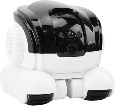 White Indoor Smart Security Camera With Motion Detection And Pet ...