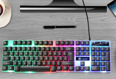 LimeG GTX300 Retro Gaming Keyboard Mouse Combo USBTX30u single Black ...
