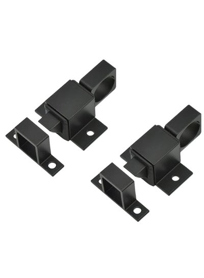Pack Of 2 Aluminium Finger Latch Dark Brown Spring Door Bolt Latch Lock ...