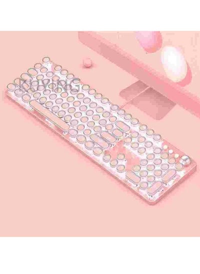 K820 Retro Punk Electroplated Knob Light Wired Mechanical Keyboard ...