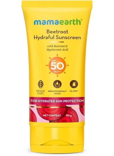 Mamaearth Beetroot Hydraful Sunscreen With Hyaluronic Acid - 50 g price ...