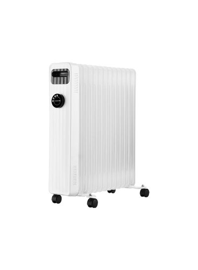 Electric Oil Radiator Heater - 5 Oil Channels - 13 Fins - 2500 W with 3 ...