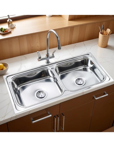 Double Bowl Sink Normal Type, Stainless Steel Kitchen Sink-Chrome ...