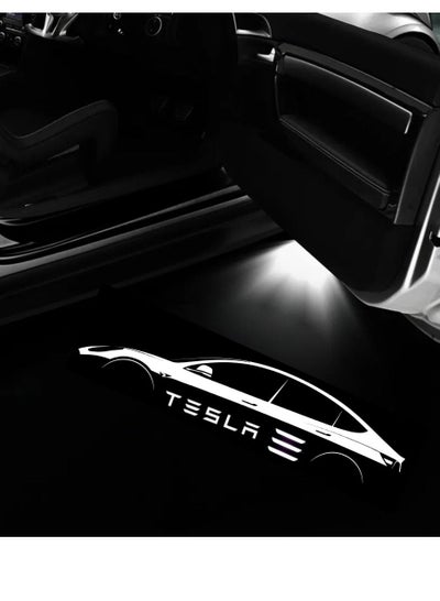 Tesla Model 3 Door Logo Light Puddle Light New Design Welcome Projector ...