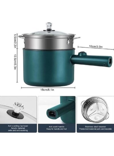 Electric Hot Pot, 1,8L Mini Non-Stick Electric Pan, Portable Mini ...