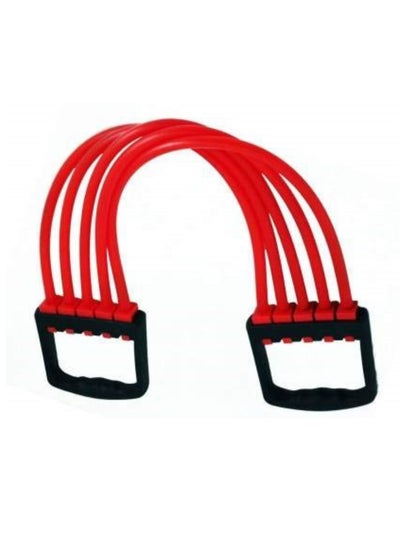 Chest Expander Workout Pulling Exerciser with 5 Silicon Spring Hand ...