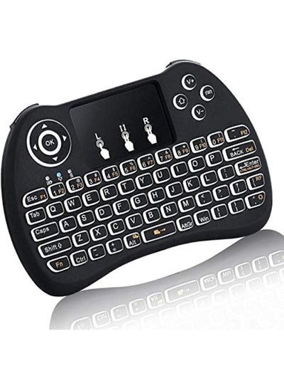 H9 Wireless White Backlit 2.4GHz Touchpad Keyboard Air Mouse For TV Box ...