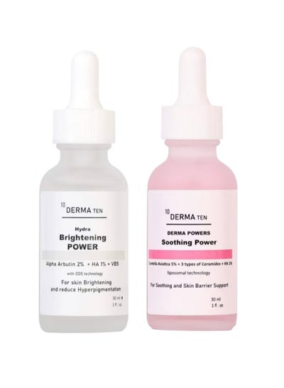 Alpha Arbutin Derma Ten Brightening Power Serum 30ml + Derma Ten Derma ...