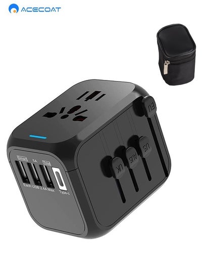 Universal Travel Adapter International Multi Charger Power Wall Outlet ...