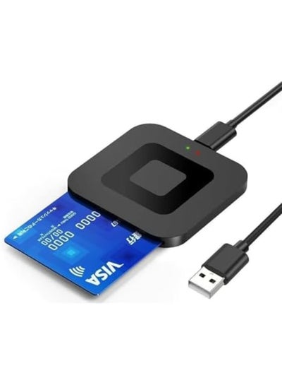 USB Smart Card Reader for Military, Government & National ID, Compatible with USB-C, Windows ...