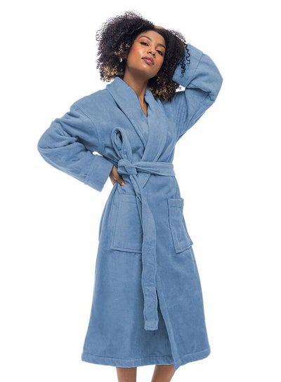 Wave 100% Cotton Bathrobe One Piece price in Saudi Arabia | Noon Saudi ...