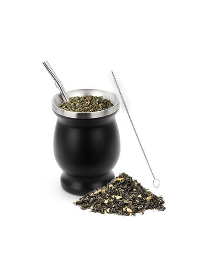 Yerba Mate Tea Cup Stainless Steel Double Walled Mate Gourds for Yerba ...