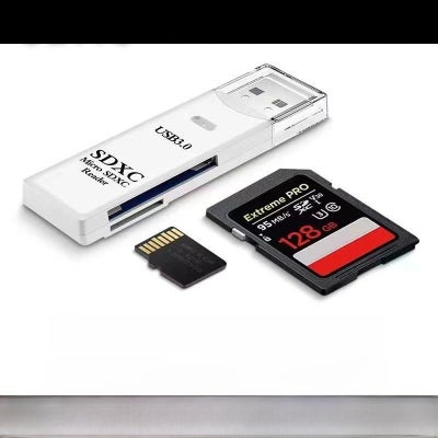 سعر High-Speed USB3.0 Dual Card Reader for Tablets Cameras Ivory-USB3.0 ...
