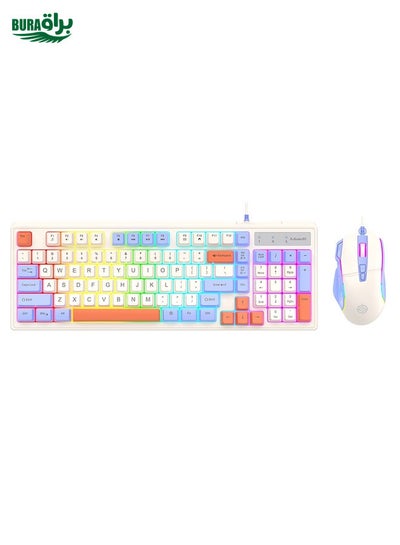 K-Snake Wired E-Sports Keyboard Mouse Mechanical Feel 98 Key Desktop ...