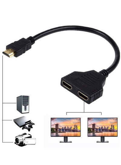 سعر HDMI Splitter Adapter Cable Hdmi Male to Dual HDMI Female 1 To 2 ...