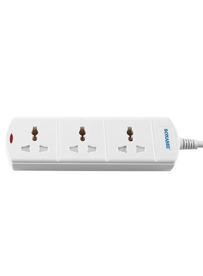 3 Way Extension Socket White SES-903 price in UAE | Noon UAE | kanbkam
