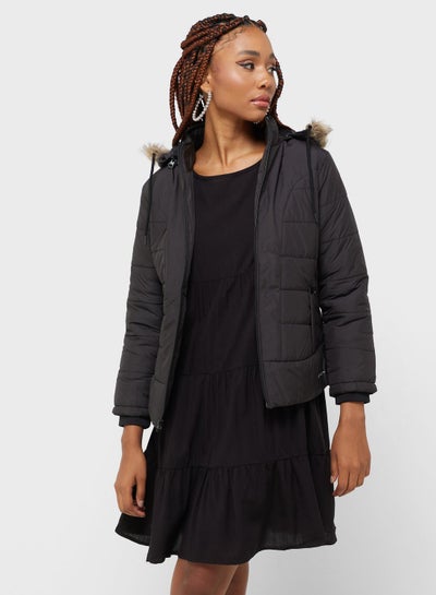 Classic Padded Jacket With Hood price in Saudi Arabia | Noon Saudi ...