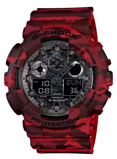 سعر G-Shock Camouflage Series GA-100CM-4A Pointer Dual Display Digital ...