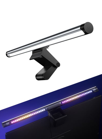 RGB Monitor Light Bar,Dual Light Source Adjustable Cool Mix Warm Light ...
