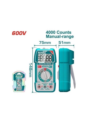 TOTAL 600V DC/AC Digital Multimeter - TMT536002 price in Egypt | Noon ...