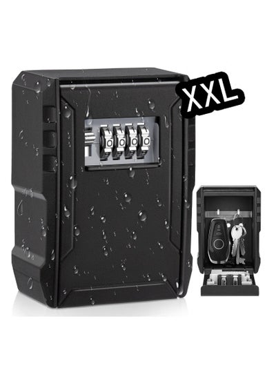 Large Capacity Key Lock Box, Sturdy Waterproof Wall Mount Security ...