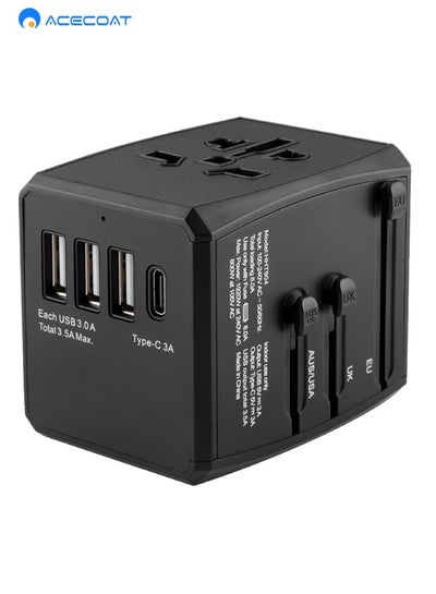 Global Universal International Travel Adapter with 3 USB 1 Type C-All ...