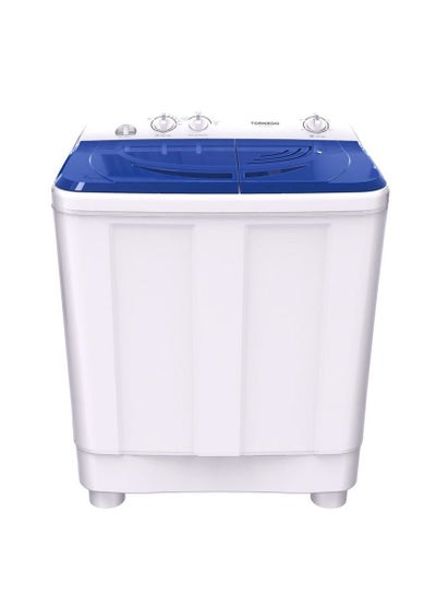 TORNADO Washing Machine Half Automatic 10 Kg, 2 Motors, White x Blue ...