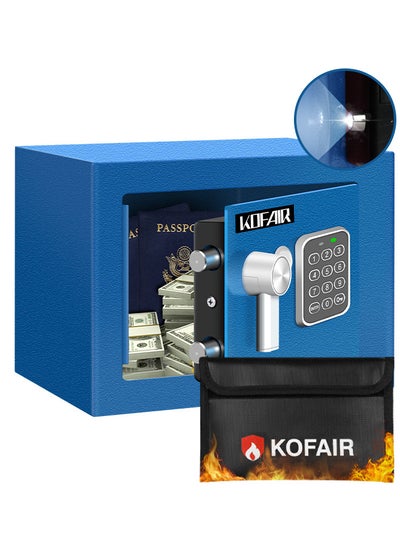 Home Safe (0.23 Cubic Feet) with Fireproof Bag, Mini Digital Safety Box ...